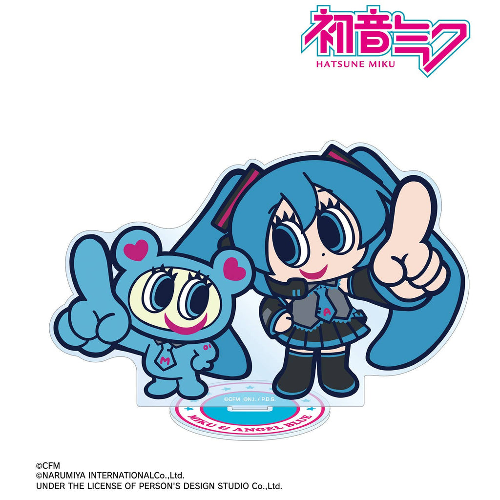 Hatsune Miku & Nakamura-Kun Big Acrylic Stand [Hatsune Miku: Angel Blue ...