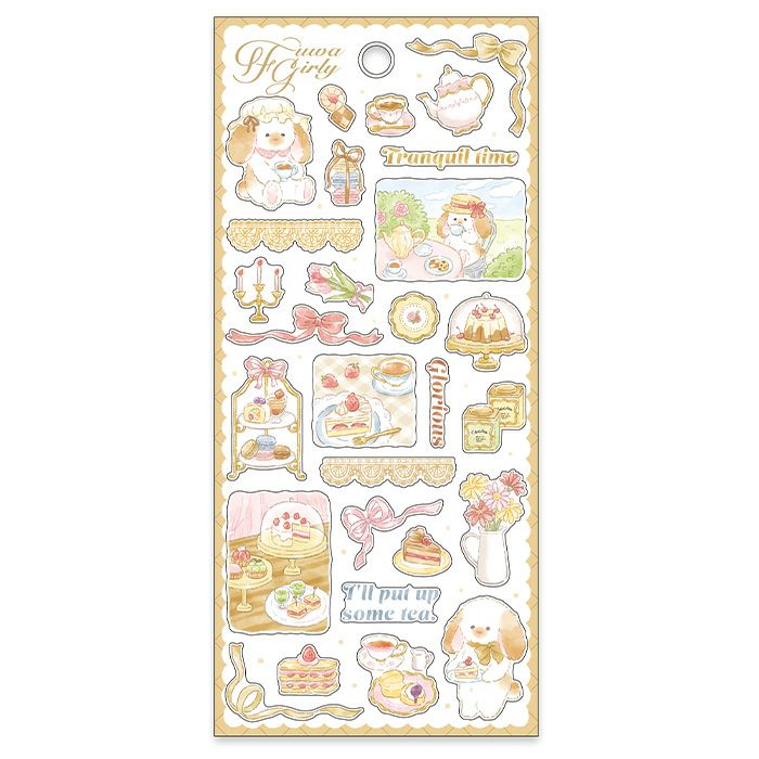 Fuwa Girl Tea Time Sticker Seals [Mindwave] – oshoppu