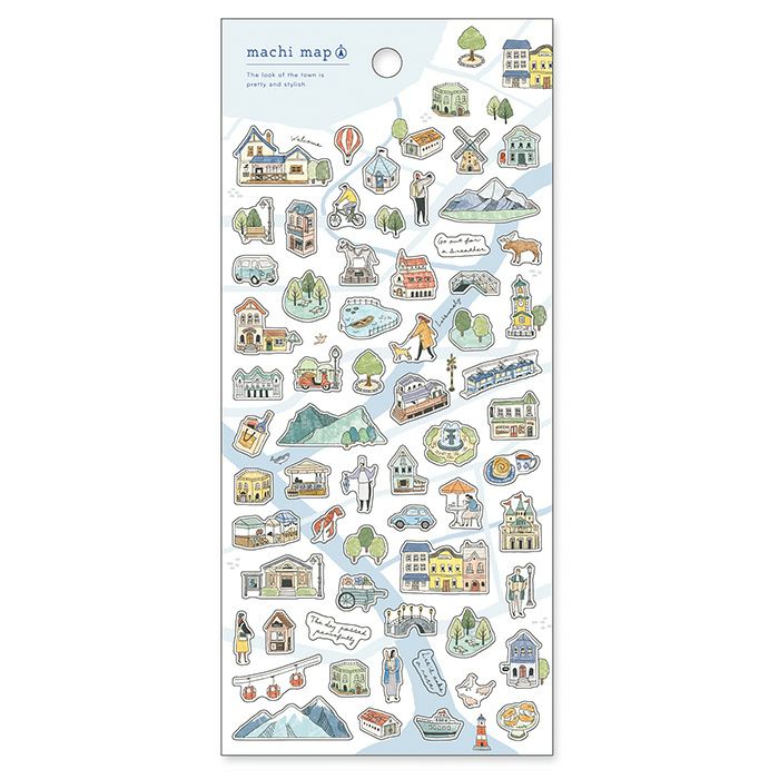 White City Map Sticker Seals [Mindwave] – oshoppu