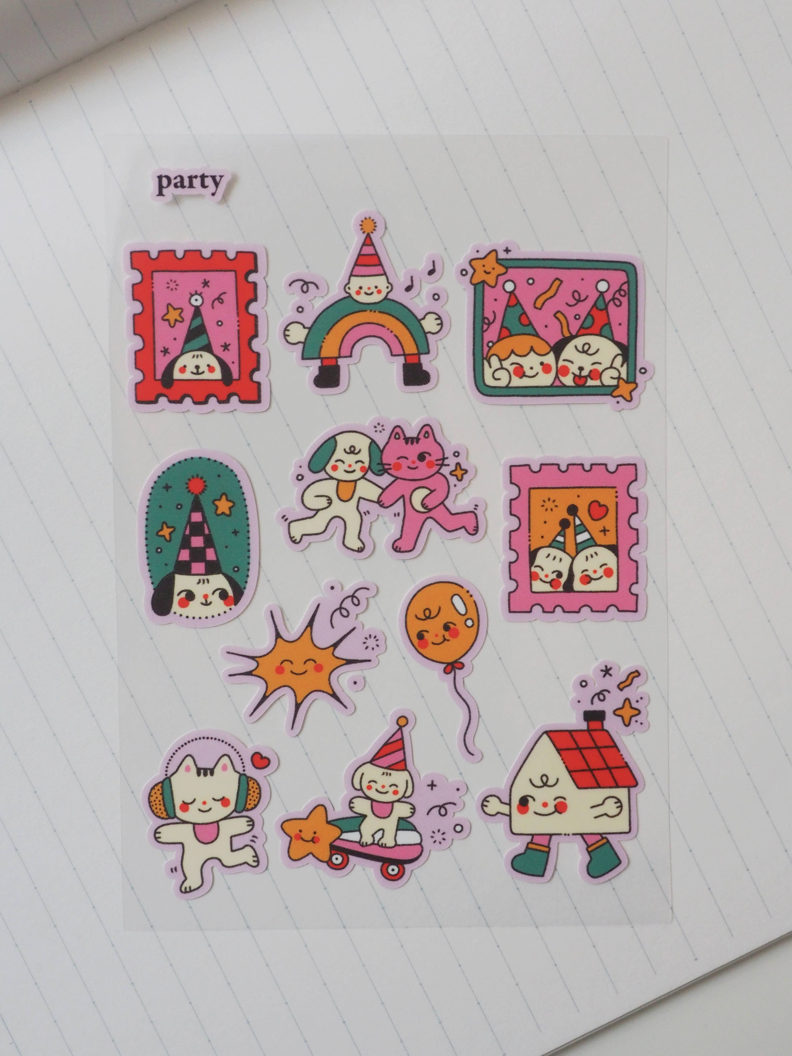 Party • Sticker Sheet | oshoppu