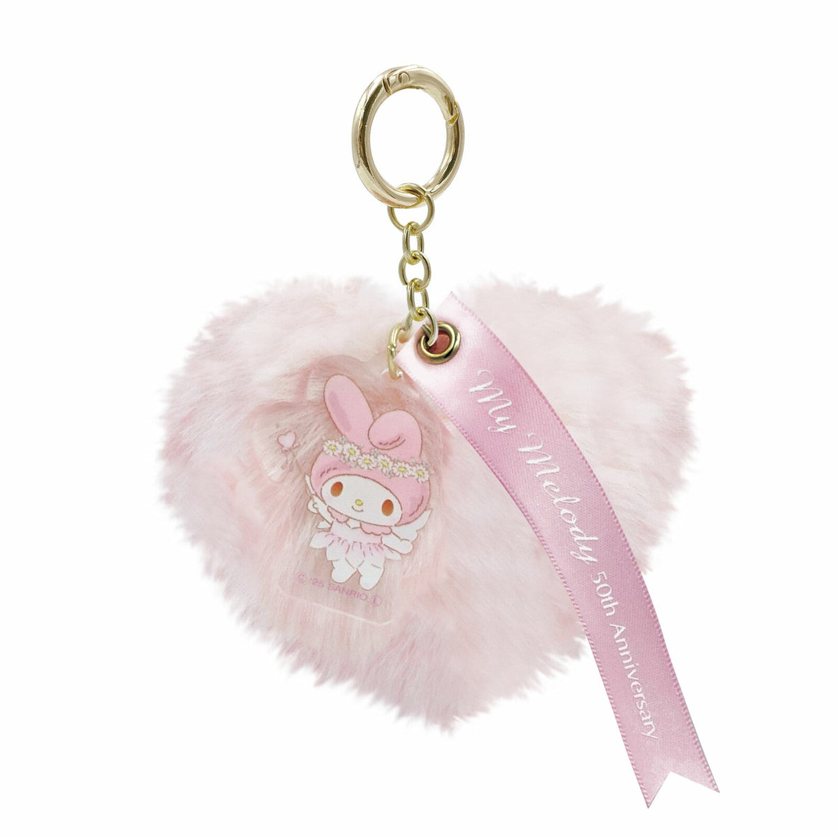 My Melody Fairy Heart Shaped Fur Keychain – oshoppu