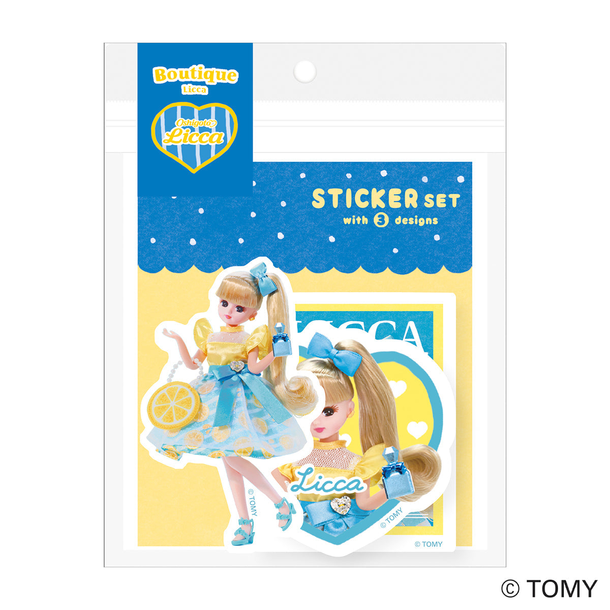 Licca Oshigoto Licca Series Sticker Set Boutique – oshoppu