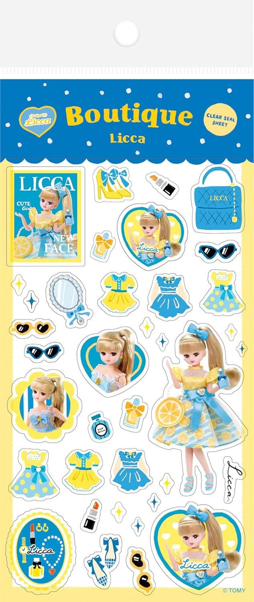Licca Oshigoto Licca Series Transparent Seal Sheet Boutique – oshoppu