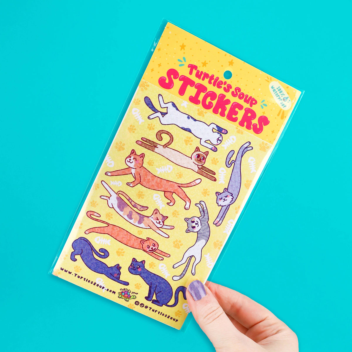 Long Cats Vinyl Sticker Sheet | oshoppu